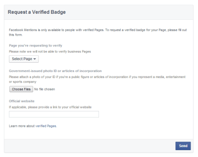 Facebook FanPage Verification Official Request Form Link - EXEIdeas ...
