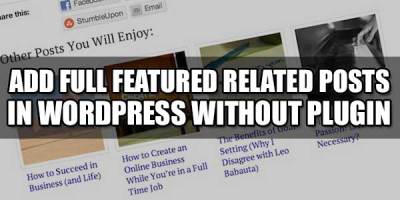 Add Full Featured Related Posts In WordPress Without Plugin - EXEIdeas – Let's Your Mind Rock