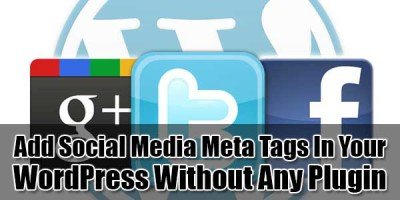 Add Social Media Meta Tags In Your WordPress Without Any Plugin - EXEIdeas – Let's Your Mind Rock