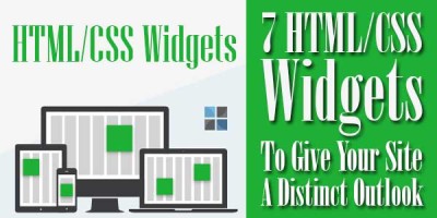 7 HTML/CSS Widgets To Give Your Site A Distinct Outlook - EXEIdeas – Let's Your Mind Rock