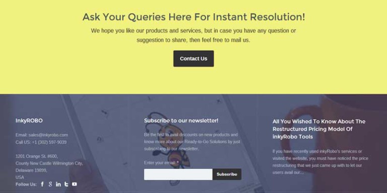 10 Examples Of Footer Design To Inspire You - EXEIdeas – Let's Your ...