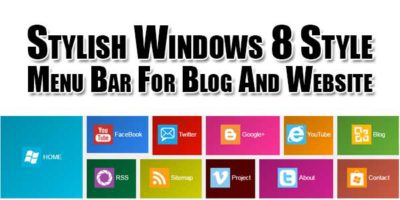Stylish Windows 8 Style Menu Bar For Blog And Website - EXEIdeas – Let ...
