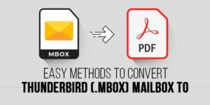 Easy Methods To Convert Thunderbird (.mbox) Mailbox To PDF - EXEIdeas ...